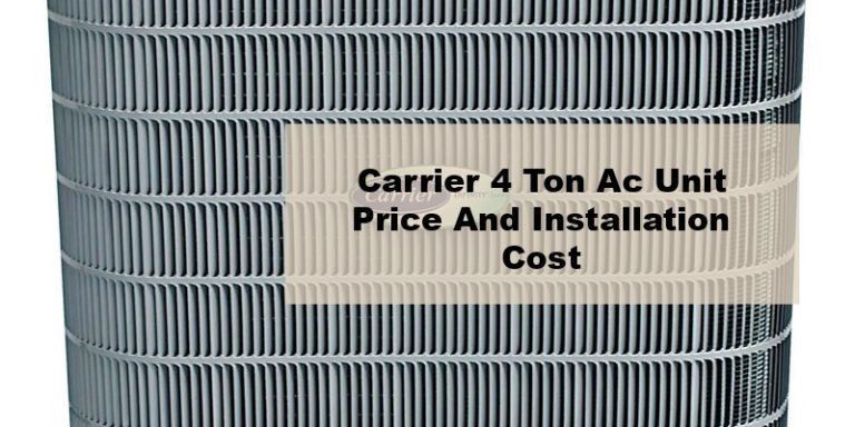 Carrier Four-Ton Air Conditioner Price and Installation Cost - Pick Comfort