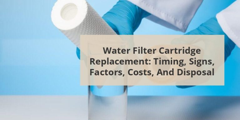Water Filter Cartridge Replacement: Timing, Signs, Factors, Costs, and ...