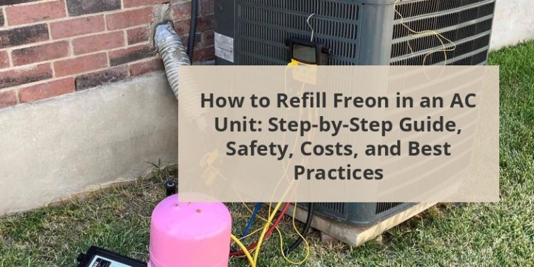 How To Refill Freon In An AC Unit: Step-By-Step Guide, Safety, Costs ...