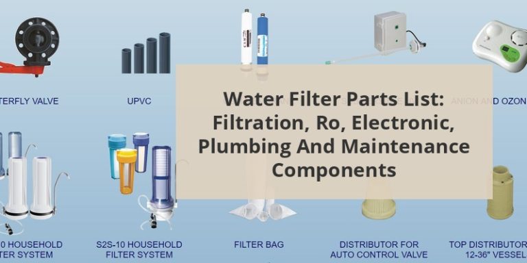 Water Filter Parts List: Filtration, RO, Electronic, Plumbing and ...